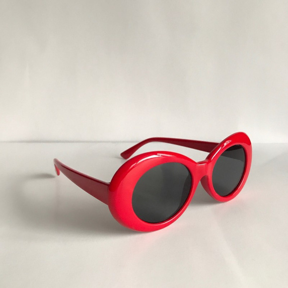 Accessories | Red Clout Goggles Clout Glasses Kurt Cobain | Poshmark